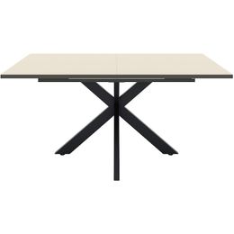 set one by Musterring Esstisch &raquo;Reno&laquo; 1 Stk. tlg. Mit Vierkantfu&szlig;, w&auml;hlbaren Gestellen und Plattenfarben beige B/H/T: 160cm x 77cm x 90cm, 