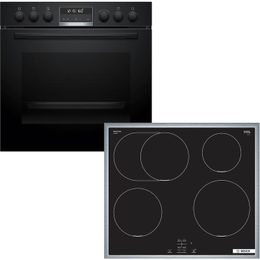 Bosch Induktions Herd-Set &raquo;HEG578BB4&laquo; Gleichm&auml;&szlig;ige Hei&szlig;luft auf 3 Ebenen & Br&auml;terzone f&uuml;r gro&szlig;e Br&auml;ter schwarz Art W&auml;rmequelle pro Gaarraum: 