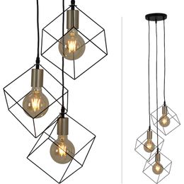 N&auml;ve n&auml;ve Pendelleuchte &raquo;Canto&laquo; E27 1 Stk. Warmwei&szlig; H&auml;ngeleuchte, H&auml;ngelampe gold 3, H: 146cm, 1 Stk.