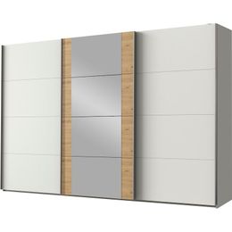 wimex Schwebet&uuml;renschrank &raquo;Bern Schiebet&uuml;renschrank&laquo; Schrank mit zus&auml;tzlicher Innenausstattung, Garderobe wei&szlig; Holzwerkstoff B/H/T: 360cm x 236cm x 64cm, 