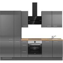 Nobilia K&uuml;chenzeile &raquo;"Flash II", NEU: individuell anpassbar mit gratis Profi-Beratung&laquo; vormontiert, Breite 270 cm, Ausrichtung w&auml;hlbar, wahlw. mit E-