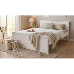 OTTO home Massivholzbett &raquo;Hugo, FSC zertifiziert, Landhausstil, zeitlos und edel&laquo; auch als Super Sparset inklusive Schubk&auml;sten, Stauraumbett, extra 