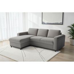 Sit & More sit&more Ecksofa &raquo;Cordoba&laquo; wahlweise mit Schlaffunktion und Bettkasten oder Stauraum 100% Polyester B/H/T: 236cm x 85cm x 161cm, Soft clean, Recamiere