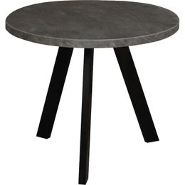 M&auml;usbacher Couchtisch &raquo;Couchtisch rund&laquo; Couchtisch rund Durchmesser 60cm, Metallgestell schwarz B/H/T: 50,5cm, Couchtisch Rund,Untergestell A