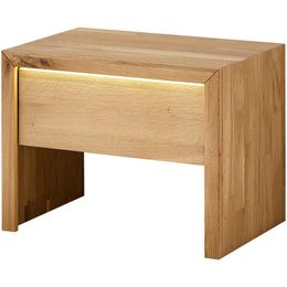 Home Affaire Nachtkonsole &raquo;Ambroise&laquo; inkl. LED-Beleuchtung braun B/H/T: 41cm, LED Leuchtmittel. abgedeckt im Holzrahmen,incl. Trafo und Stecker, 1 Stk