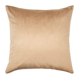 Pad Dekokissen &raquo;Elegance&laquo; Design als Basic, aus Samt, elegante Optik beige Polyester B/L: 40cm x 40cm, 1 Stk.