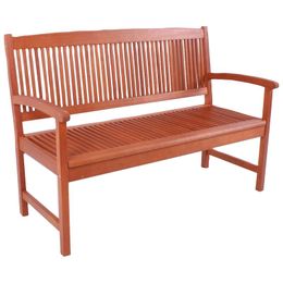 Garden Pleasure Gartenbank &raquo;STOCKHOLM&laquo; Packung, 2-Sitzer braun Eukalyptus FSC 100%, ge&ouml;lt B/H/T: 90,5cm x 60cm