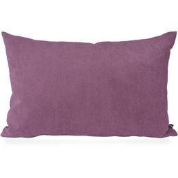 HOCK Dekokissen &raquo;Versatil&laquo; Sofakissen inkl. F&uuml;llung, 50x30cm, einfarbig, pink, Samt, Dekokissen lila Baumwolle, Polyester B/L: 60cm x 40cm, 1 Stk.