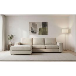 OTTO home Ecksofa &raquo;Nivette, weiches Chenille&laquo; Breite 269 cm, L-Form, bodentief, mit Wellenunterfederung 100% polyester B/H/T: 269cm x 93cm x 175cm, 