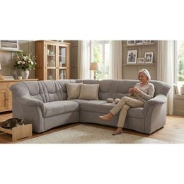 OTTO home Ecksofa &raquo;Langeland 232 x 146 cm, auch mit Schlaffunktion, mit Federkern, L-Form&laquo; mittelfester Sitzkomfort, aus pflegeleichtem, weichem 