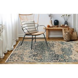 Kayoom Teppich &raquo;Charu 300&laquo; rechteckig 3,5 mm H&ouml;he blau Polypropylen B : 120cm 1 Stk., 3,5mm, L: 170cm