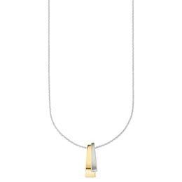 Bruno Banani Damen Kette mit Anh&auml;nger &raquo;Schmuck Geschenk Silber 925 Halsschmuck Halskette Ankerkette&laquo; gold Silber 925 (Sterlingsilber), L: 45 B: 0,8mm