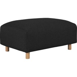 Home Affaire Polsterhocker &raquo;Svennis&laquo; passend zru "Svennis"-Polsterserie grau Struktur (100% Polyester);Filzoptik (100% Polyester) B/H/T: 93cm x 47cm x