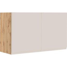 KOCHSTATION H&auml;ngeschrank &raquo;KS-Virginia,neu in verbesserter Ausf&uuml;hrung&laquo; Stauraum, Softclose, Breite 100 cm, 2 T&uuml;ren, ged&auml;mpfte Scharniere beige MDF 