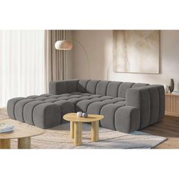 homsy by Ana Johnson Ecksofa &raquo;&raquo;XL&laquo; BOUBELLE L-Form extra tief, Design: Bubble-Optik, Breite 247cm&laquo; hoher Sitzkomfort dank Wellenunterfederung, XL 