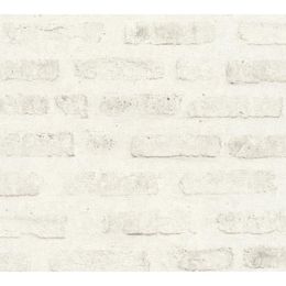 Livingwalls living walls Vliestapete &raquo;New Walls Loft Living in Vintage Backstein Optik&laquo; Motiv abstrakt gemustert leicht strukturiert Tapete Stein Tapeten 