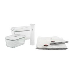 Zwilling Vakuumbeh&auml;lter &raquo;Fresh & Save&laquo; Vakuum Starter-Set, Glas/Kunststoff, Sp&uuml;lmaschinengeeignet, Grey Line Glas, Kunststoff, Silikon B/H/L: 18cm x 29,5cm x 