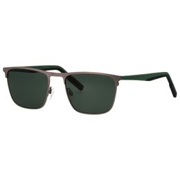 Tom Tailor Herren Tom Tailor Sonnenbrille &raquo;Modell 677001&laquo; Form Karree/Eckig, Logoschriftzug auf B&uuml;gel, Kombifassung gr&uuml;n Einheitsgr&ouml;&szlig;e
