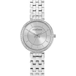 Jacques Lemans Damen Quarzuhr &raquo;Milano&laquo; Armbanduhr, Damenuhr, Edelstahlarmband, analog silber Einheitsgr&ouml;&szlig;e