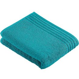 Vossen Saunatuch &raquo;Vienna Style Supersoft&laquo; mit Bord&uuml;re blau Walkfrottee, Baumwolle B/L: 100cmx150cm, 1 Stk., 1 Saunatuch (100x150cm), Walkfrottee