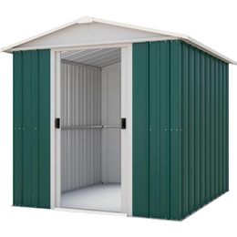 Yardmaster Ger&auml;tehaus &raquo;Bayern 66&laquo; Metall gr&uuml;n Stahlblech Einheitsgr&ouml;&szlig;e