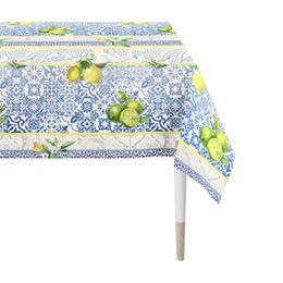 Apelt Tischdecke &raquo;7005&laquo; Paisley-Motive und Kachelmotive mit Citrusfr&uuml;chten Obermaterial: 75% Baumwolle, 25% Polyester B/L: 150cm x 250cm, 1 Stk.