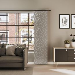 Neutex for you! Schiebegardine &raquo;CASALI&laquo; Paneelwagen 1 Stk. tlg. Allover-Muster aus zeitlosen Halbkreisen grau Polyester 245cm, Paneelwagen, 60cm