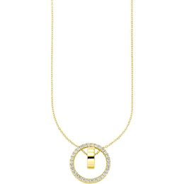 Aniston Jewelry & Watches Damen Aniston JEWELRY & WATCHES Kette mit Anh&auml;nger &raquo;Schmuck Geschenk Silber 925 Halsschmuck&laquo; mit Zirkonia (synth.) gold 