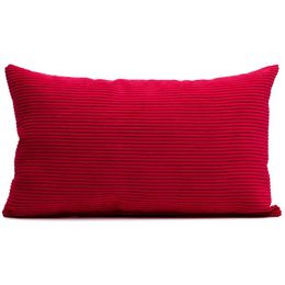 G&ouml;zze Dekokissen &raquo;Capri Cord&laquo; rot Polyester B/L: 30cm x 50cm, 1 Stk.