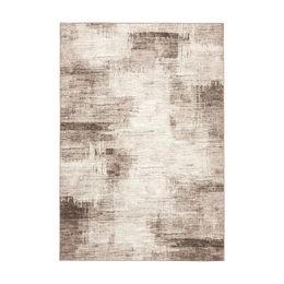 Kayoom Teppich &raquo;Visionary 127&laquo; rechteckig 8 mm H&ouml;he Kurzflor, Vintage, Patchwork, Modernes Muster braun Polyester B : 80cm 1 Stk., 8mm, L: 150cm