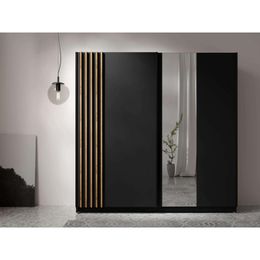 OTTO home Kleiderschrank &raquo;Kleiderschrank Charisy mit 4 Einlegeb&ouml;den und Kleiderstange&laquo; Garderobe mit 2 Schwebet&uuml;ren und Lamellen, B/H/T 200/198,5/62 