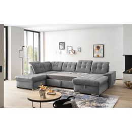 exxpo - sofa fashion Wohnlandschaft &raquo;Durango, aufwendige Sitz- und R&uuml;ckenverarbeitung, bequem, U-Form&laquo; inkl. Kopfteilverstellung, wahlweise mit 