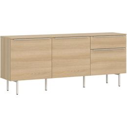 Tom Tailor HOME Sideboard Lowboard, Breite 165 cm,3 T&uuml;ren,1 Schublade, viel Stauraum beige Holzwerkstoff, Melamin, Spanplatte B/H/T: 165cm x 56cm x 