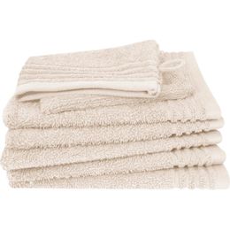 Dyckhoff Waschhandschuh &raquo;Waschhandschuh-Set BRILLANT 6-tlg., Baumwolle, 550 g/m&sup2;&laquo; Baumwolle Frottier, Baumwolle B/L: 16cmx21cm, 6 Stk., Frottier