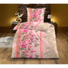 Kinzler Bettw&auml;sche &raquo;Carmen&laquo; 2 Stk. aus Baumwoll-Renforc&eacute; rosa Renforc&eacute;, Obermaterial: 100% Baumwolle B/L: 135cm x 200cm, 1 Stk., 1 Stk., Renforc&eacute;, B/L