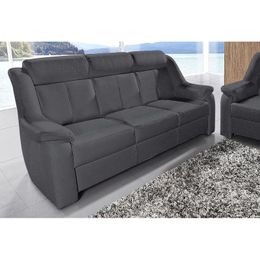 Sit & More sit&more 3-Sitzer &raquo;Basel&laquo; grau Altara Nubuck , Luxus-Microfaser (100% Polyester);PRIMABELLE -Microfaser, Luxus-Microfaser (100% Polyester);SOFTLUX -