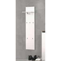 Home Affaire Garderobenpaneel &raquo;Wandpaneel ZIPPO mit 5 Haken und Hutablage, zur Wandmontage&laquo; 1 Stk. tlg. Wandpaneel, Hochglanz lackiert, Made in Italy,