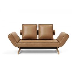 INNOVATION LIVING 3-Sitzer &raquo;Ghia Schlafsofa, Couch mit Wohlf&uuml;hl-Faktor&laquo; eine gro&szlig;e Liegefl&auml;che mit geringer Stellfl&auml;che, beidseitig abklappbar braun B