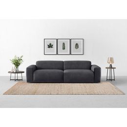 Trendmanufaktur Big-Sofa &raquo;Braga, mit hochwertigem Kaltschaum, Megasofa, in Cord erh&auml;ltlich&laquo; modernes Big-Sofa, Couch mit hohem Sitzkomfort, 254/72/107