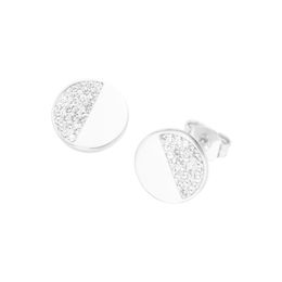 Firetti Damen Paar Ohrstecker &raquo;Schmuck Geschenk Silber 925 Ohrschmuck&laquo; mit Kristallstein bunt 10mm, Silber 925 (Sterlingsilber)