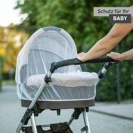Windhager Kinderwagen-Insektenschutz &raquo;f&uuml;r Buggy oder Babyschale, Fliegengitter Licht- und Luftdurchl&auml;ssig&laquo; 1 Stk. tlg. M&uuml;ckennetz feinmaschig mit Gummizug, 130 