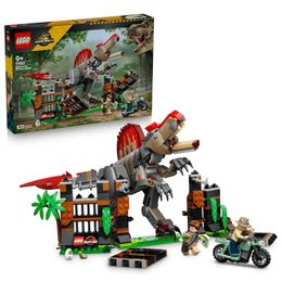 Lego Konstruktionsspielsteine &raquo;Flucht des Spinosaurus (77982), Lego Jurassic World&laquo; Made in Europe Einheitsgr&ouml;&szlig;e Konstruktionsspielsteine