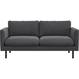 FLEXLUX 3-Sitzer &raquo;Bolzano&laquo; Sitzaufbau mit Kaltschaum & Stahl-Wellen, loose Sitz -& R&uuml;ckenkissen grau 100% Polyester B/H/T: 174cm x 61cm x 90cm, 