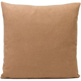G&ouml;zze Dekokissen &raquo;Darco Uni&laquo; 1 St&uuml;ck, Ma&szlig;: 45 x 45 cm, mit F&uuml;llung braun Polyester B/L: 45cm x 45cm, 1 Stk.