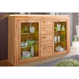 VOGL M&ouml;belfabrik Highboard Breite 182 cm beige B/H/T: 182cm x 114,5cm x 40cm, 4 Stk., 2 Stk.