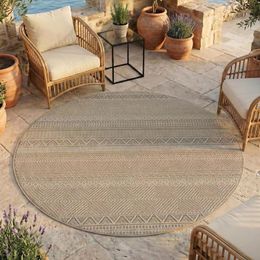 Ayyildiz Teppiche Outdoorteppich &raquo;DESERT 1303 , auch als L&auml;ufer und Rund erh&auml;ltlich&laquo; rund 5 mm H&ouml;he In und Outdoor, pflegeleicht, Wohnzimmer, Aussenbereich beige 