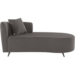 Home Affaire Recamiere &raquo;Hulby&laquo; wahlweise mit und ohne Hocker und Armlehne links oder rechts grau 100% Polyester B/H/T: 182cm x 82cm x 90cm, Struktur 