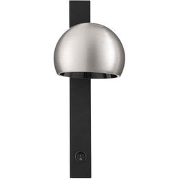 NOVA LUCE Wandleuchte &raquo;LUSA&laquo; LED-Modul 1 Stk. Warmwei&szlig; silber 1, &Oslash; 10cm H: 26cm, 1 Stk.