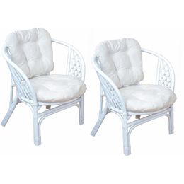 Home Affaire Rattanstuhl &raquo;Rattansessel&laquo; (Set) 2 Stk. wei&szlig; Hell und freundlich pr&auml;sentiert sich der &raquo;Rattansessel&laquo; von Home Affaire im 2er-Set. Dank 