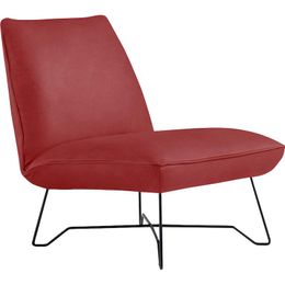 Egoitaliano Sessel &raquo;Lia Loungesessel, elegant und stylisch, toller Sitzkomfort&laquo; extravaganter Designsessel, Solit&auml;rsessel rot Luxus-Micofaser Lederoptik (100% 